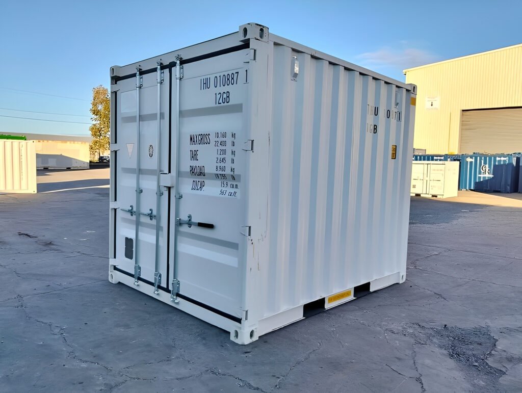 10Ft X 8Ft Shipping Container (One Trip) – White - Colli Trans Containers