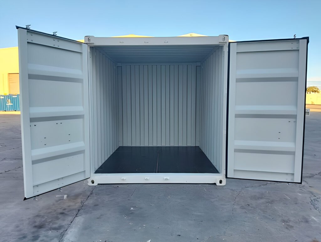 10Ft X 8Ft Shipping Container (One Trip) – White - Colli Trans Containers