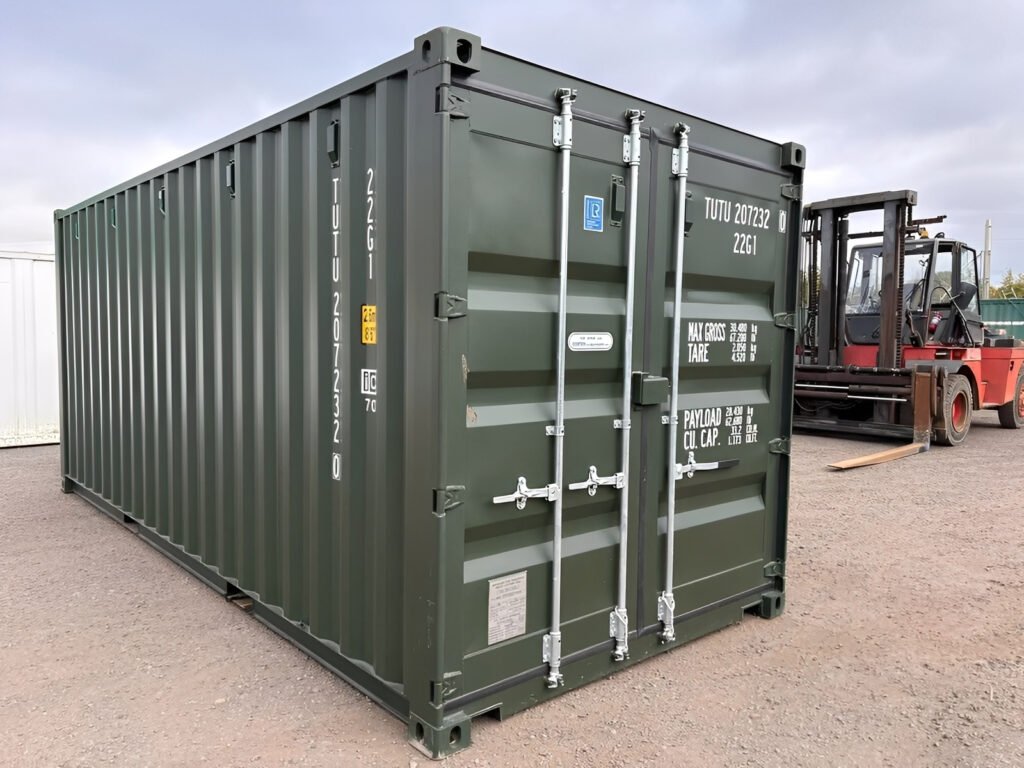 20Ft Shipping Container (One Trip) – Dark Green - Colli Trans Containers