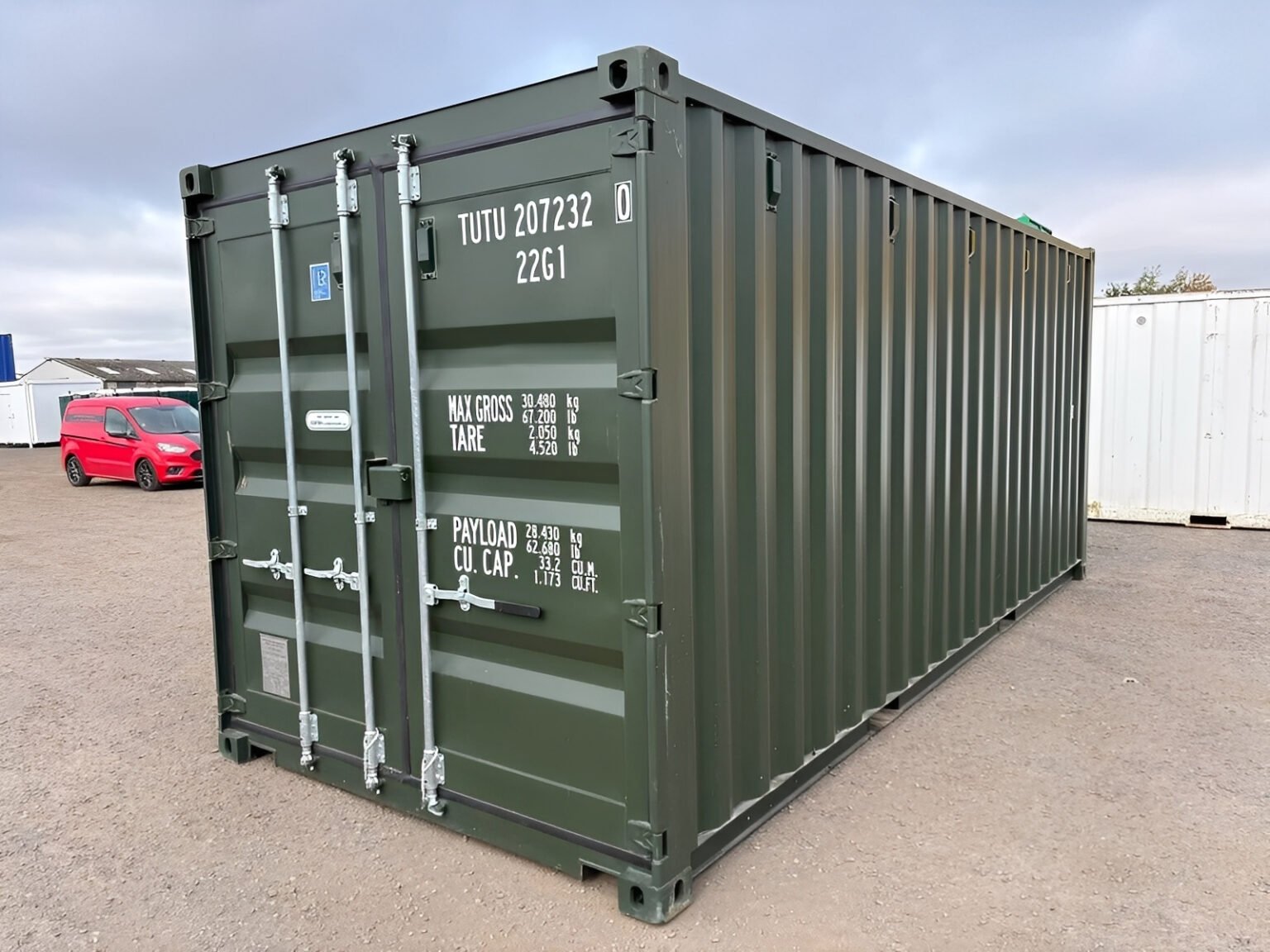 20Ft Shipping Container (One Trip) – Dark Green - Colli Trans Containers
