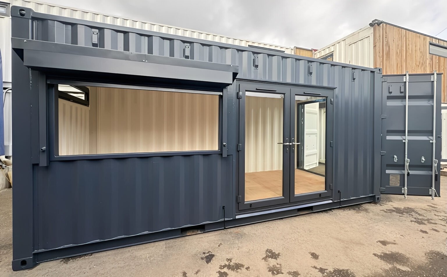 20ft x 8ft Custom Shipping Container Conversion – Portable Building ...