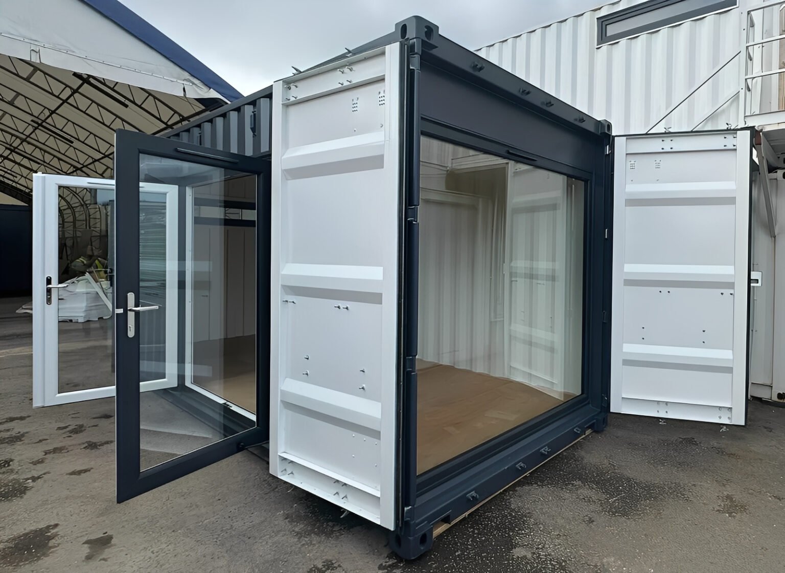 20ft x 8ft Custom Shipping Container Conversion – Portable Building ...