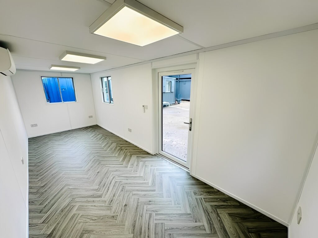 21ft x 8ft Custom Office Cabin – Refurbished Portable Building with A/C ...