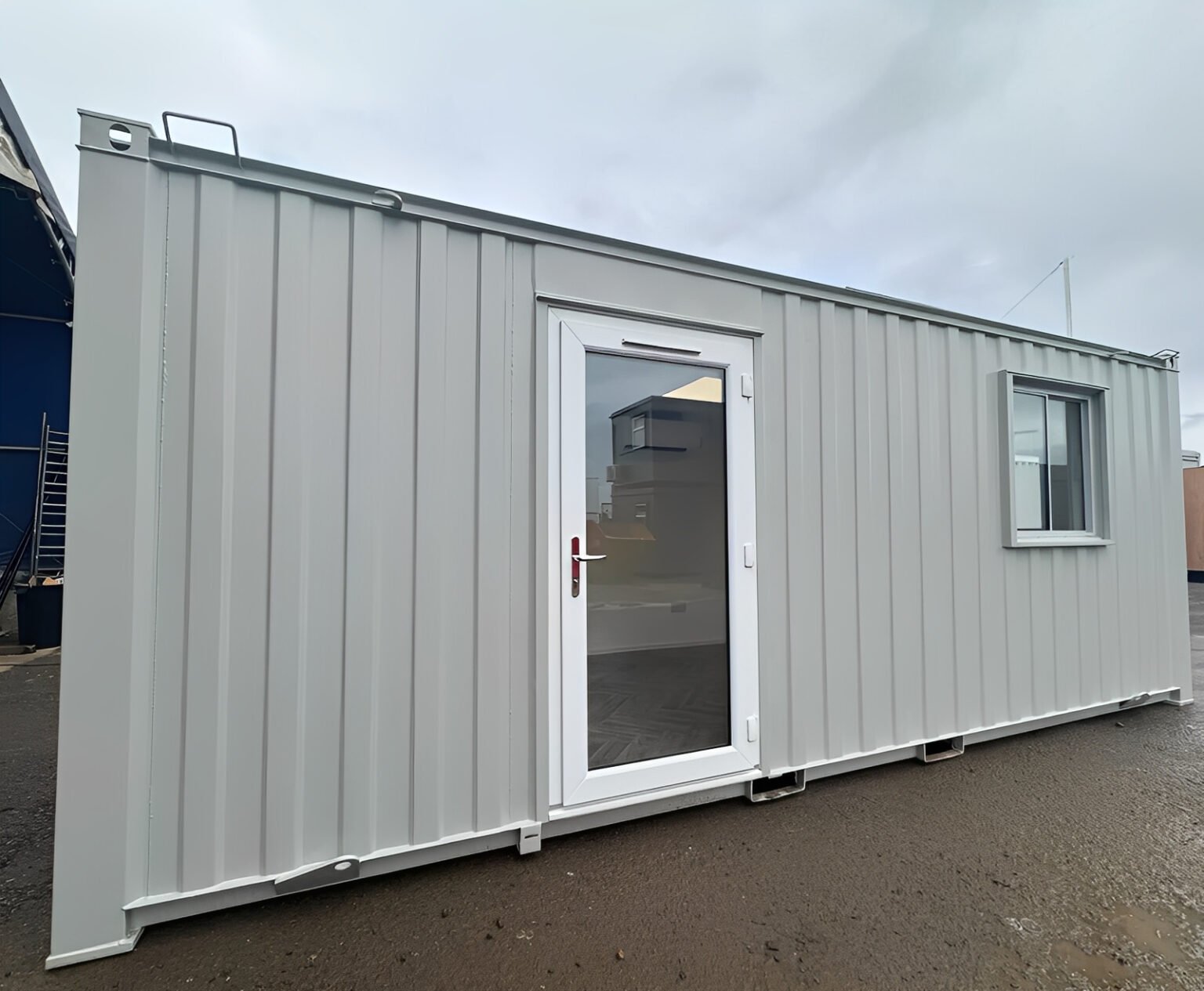 21ft x 8ft Custom Office Cabin – Refurbished Portable Building with A/C ...
