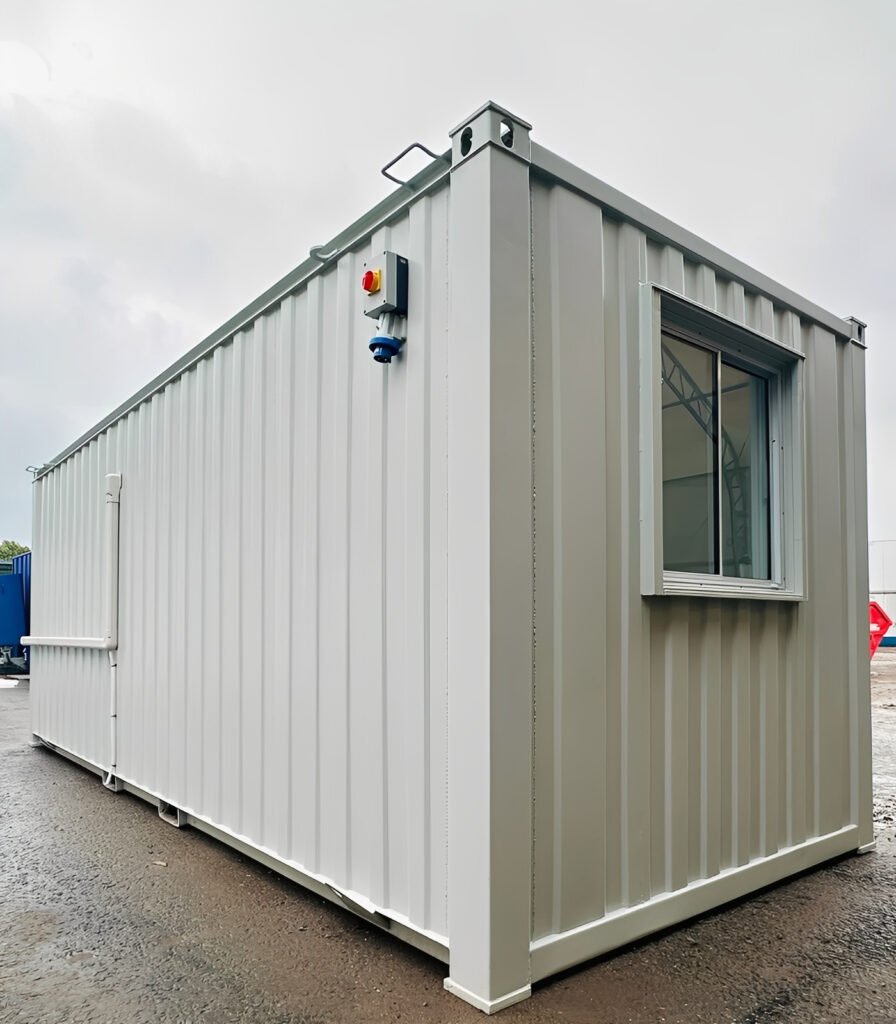 21ft x 8ft Custom Office Cabin – Refurbished Portable Building with A/C ...