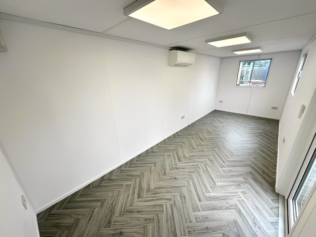 21ft x 8ft Custom Office Cabin – Refurbished Portable Building with A/C ...